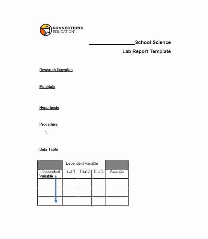 Lab Report Template Word Business Design Layout Templates