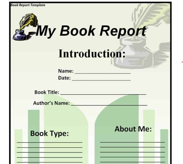16+ Sample Book Report Templates in MS WORD - Excel Format