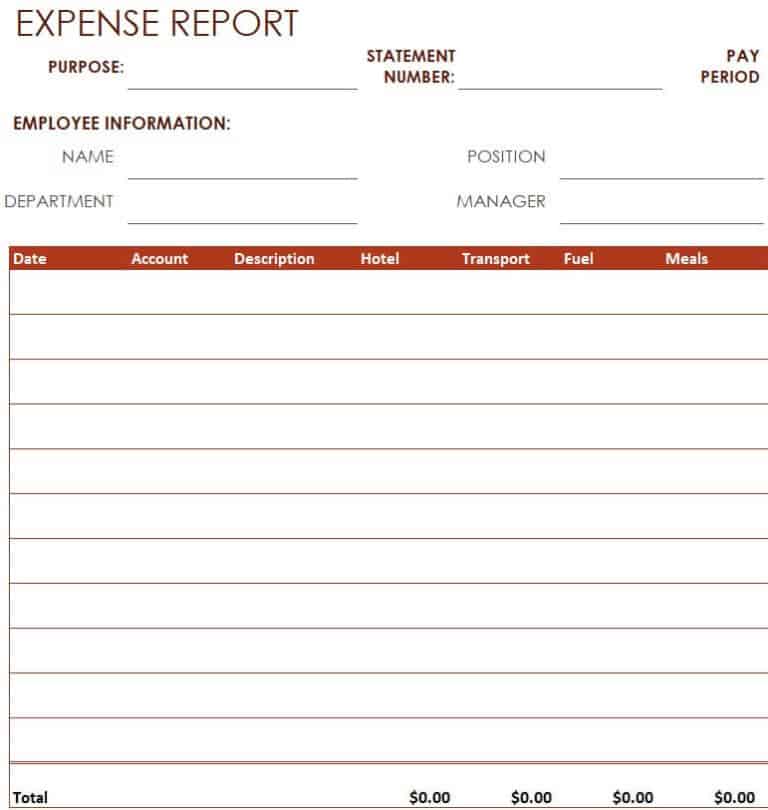 16+ Sample Expense Report Templates [in EXCEL & WORD] - Excel Format
