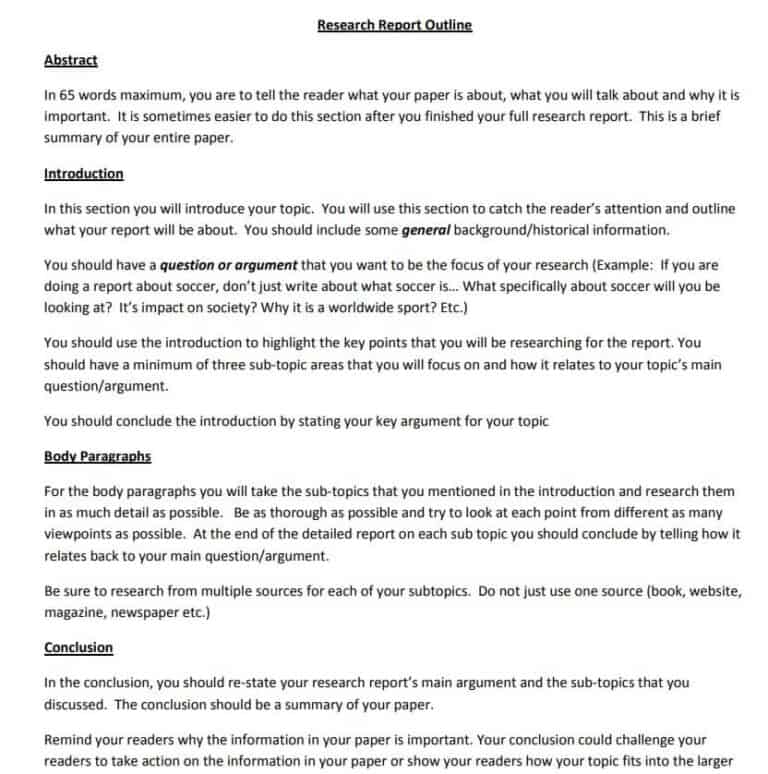 17 Printable Research Report Templates [PDF & WORD] - Excel Format